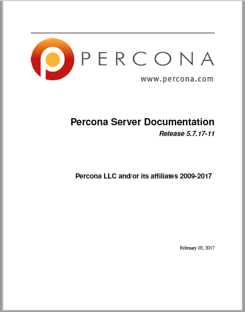 Download Percona Server for MySQL 5.7 Manual