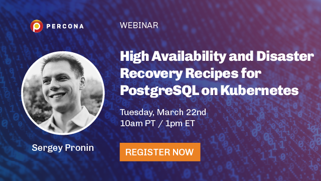 High Availability and Disaster Recovery Recipes for PostgreSQL on ...